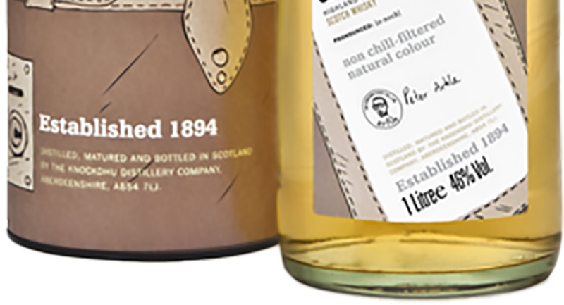 anCnoc Luggage | Peter Arkle | Highland Single Malt Scotch Whisky